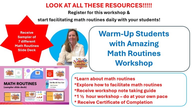 The Math Workshop Community – The Math Workshop