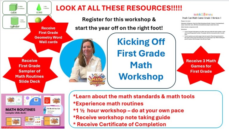 Welcome to First Grade Math Resources – The Math Workshop