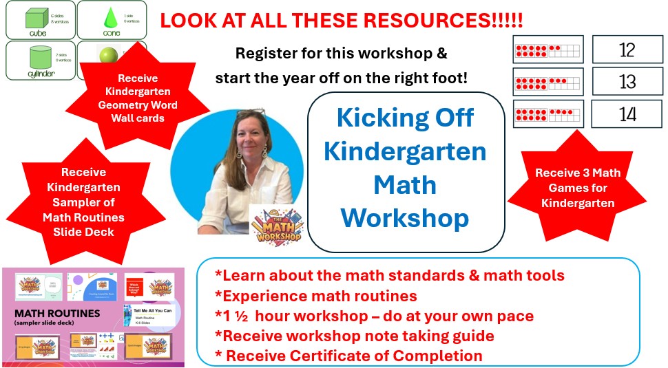 Welcome to Kindergarten Math Resources – The Math Workshop